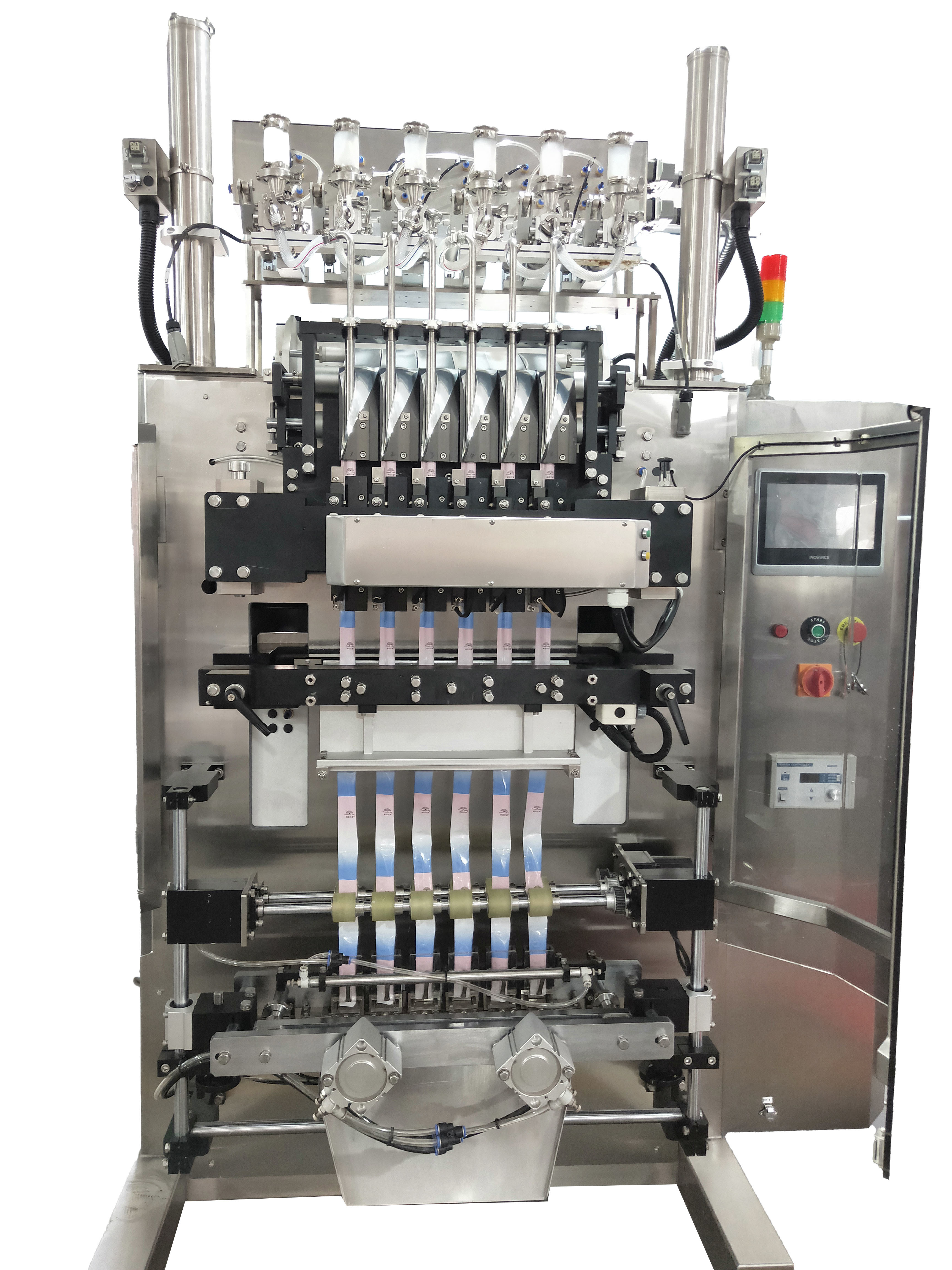 Stainless Steel 304 Pouch Packing Machine 4-8mm Back Sealing Width