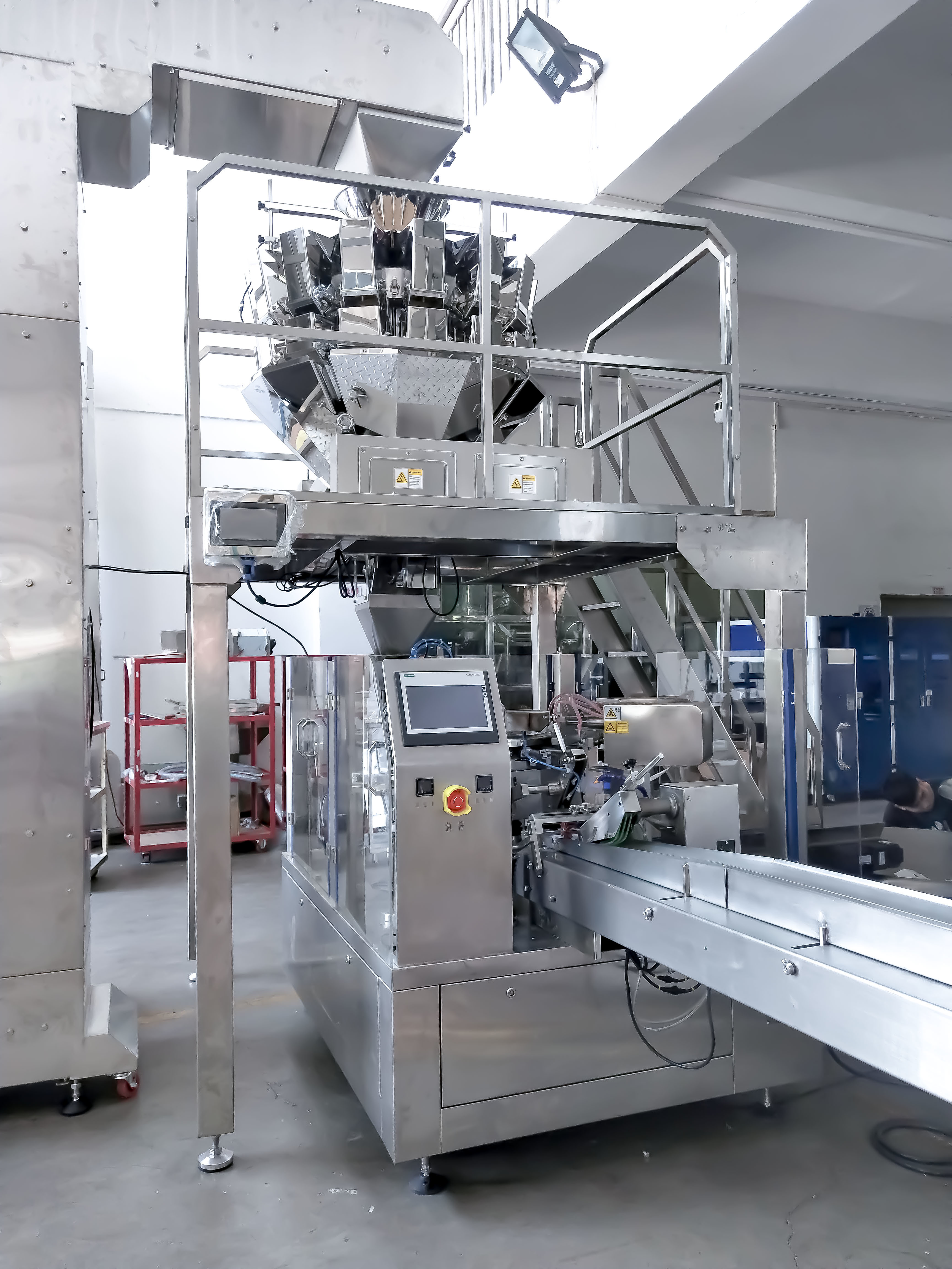Food Packaging Automatic Bag Packing Machine Double Head And Single Head